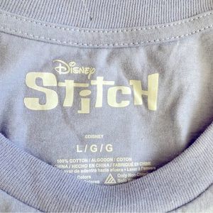 Disney | Tops | Disney Stitch Sleeveless Crop Top Size L Blue | Poshmark